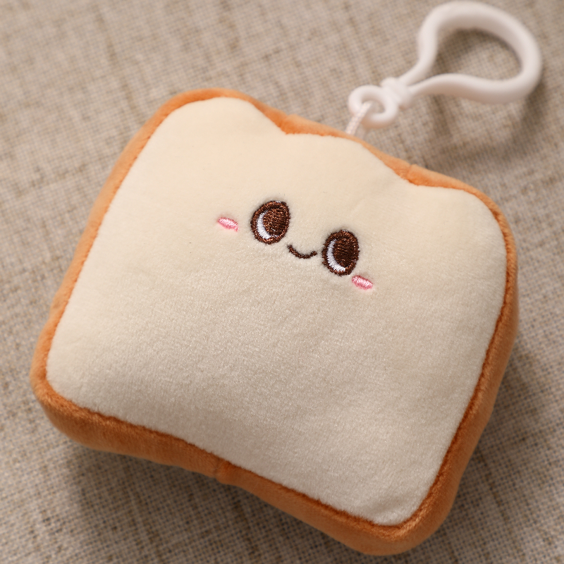 Jual MINISO Keychain Boneka Happy Foods Collection Donut /Toast ...