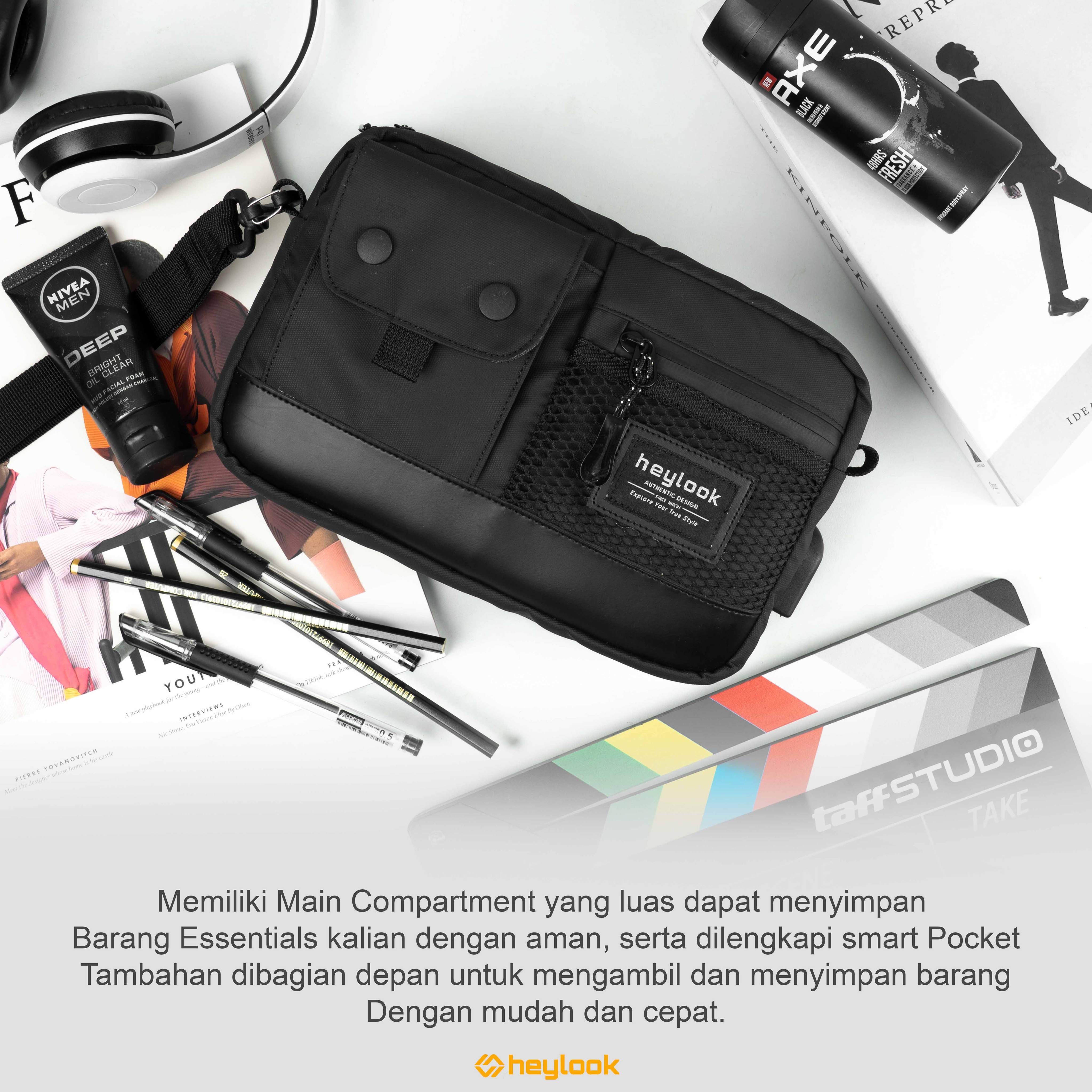Jual HEYLOOK - Sling Bag AXTON Multyfungsi 3 in 1 Hand Bag Kulit Anti ...