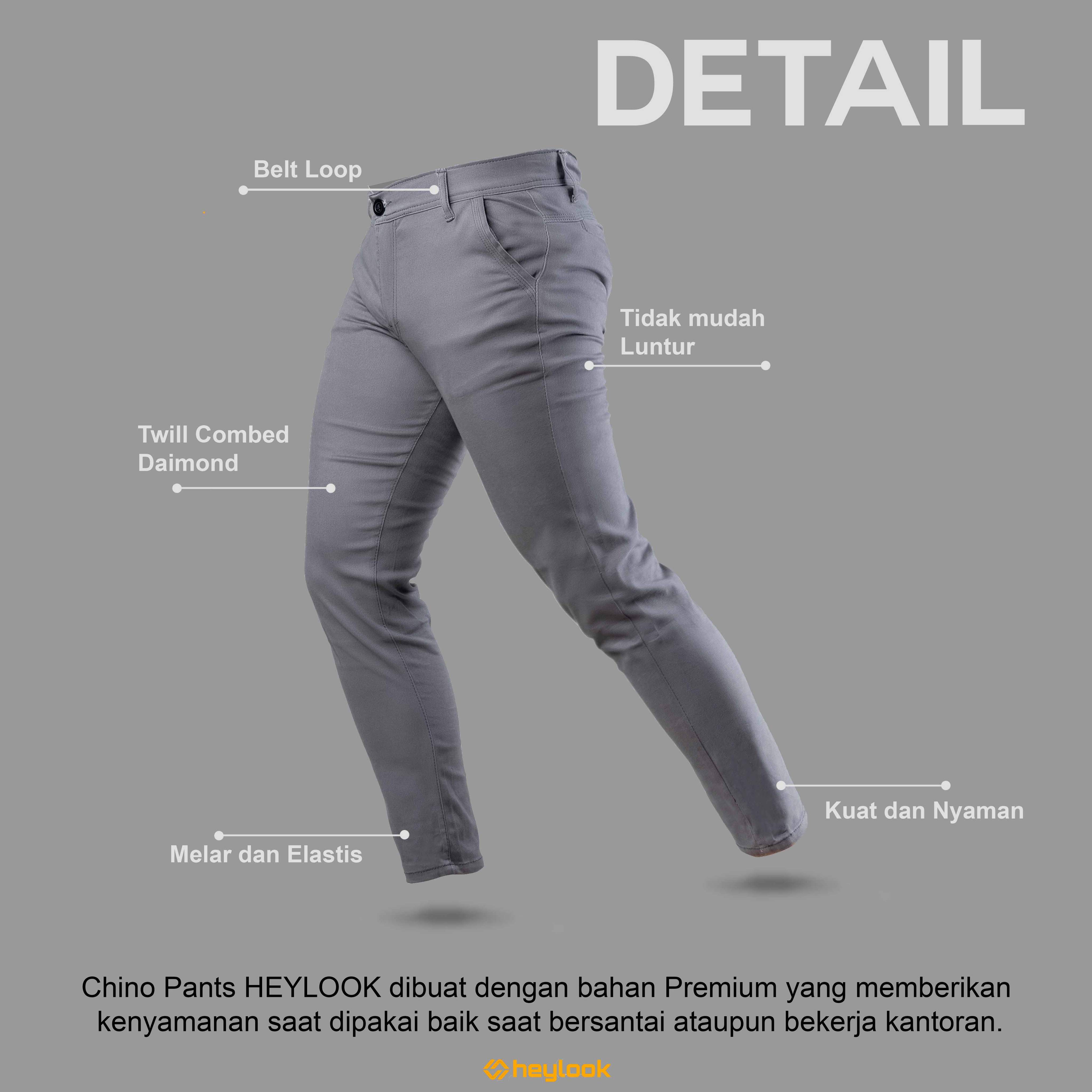 Jual (Super Live Sale) - Celana Chino Panjang Pria Chino Long Pants Chino Heylook Celana Kerja ...