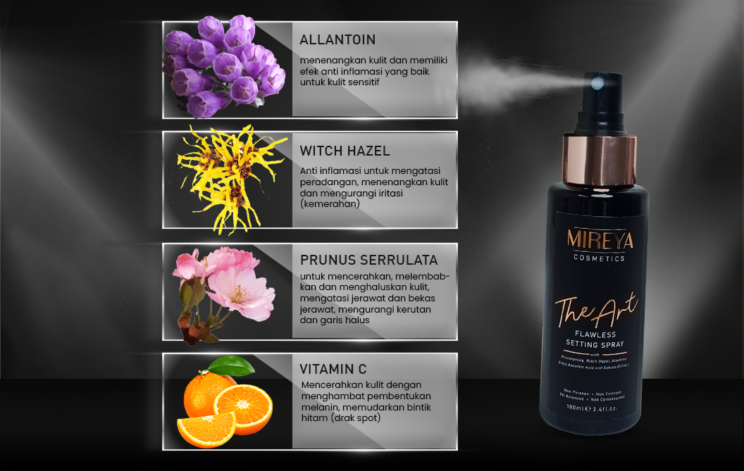 Jual Mireya The Art Flawless Setting Spray 100ml - Setting Spray Matte ...