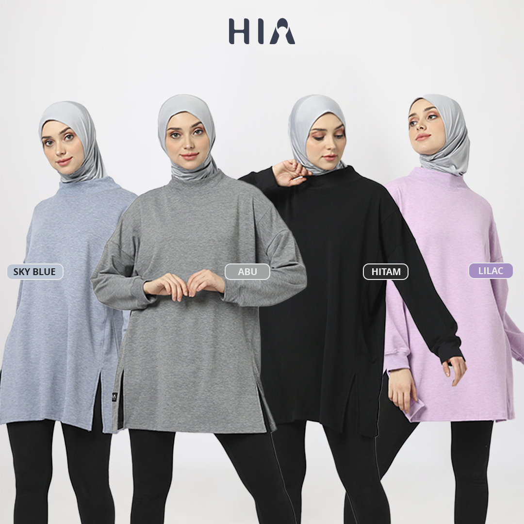 Jual HIA Everywear Daleeya Long Sleeve Oversize Baju Olahraga Wanita ...