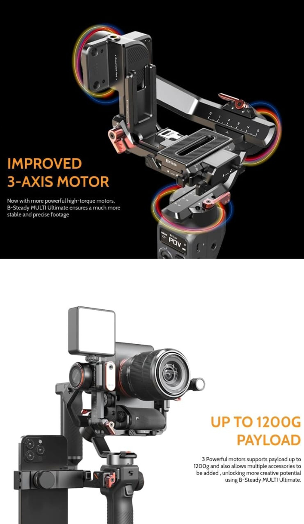 Jual Brica B-Steady MULTIMATE - 3 Axis Mirrorless & Compact Camera ...