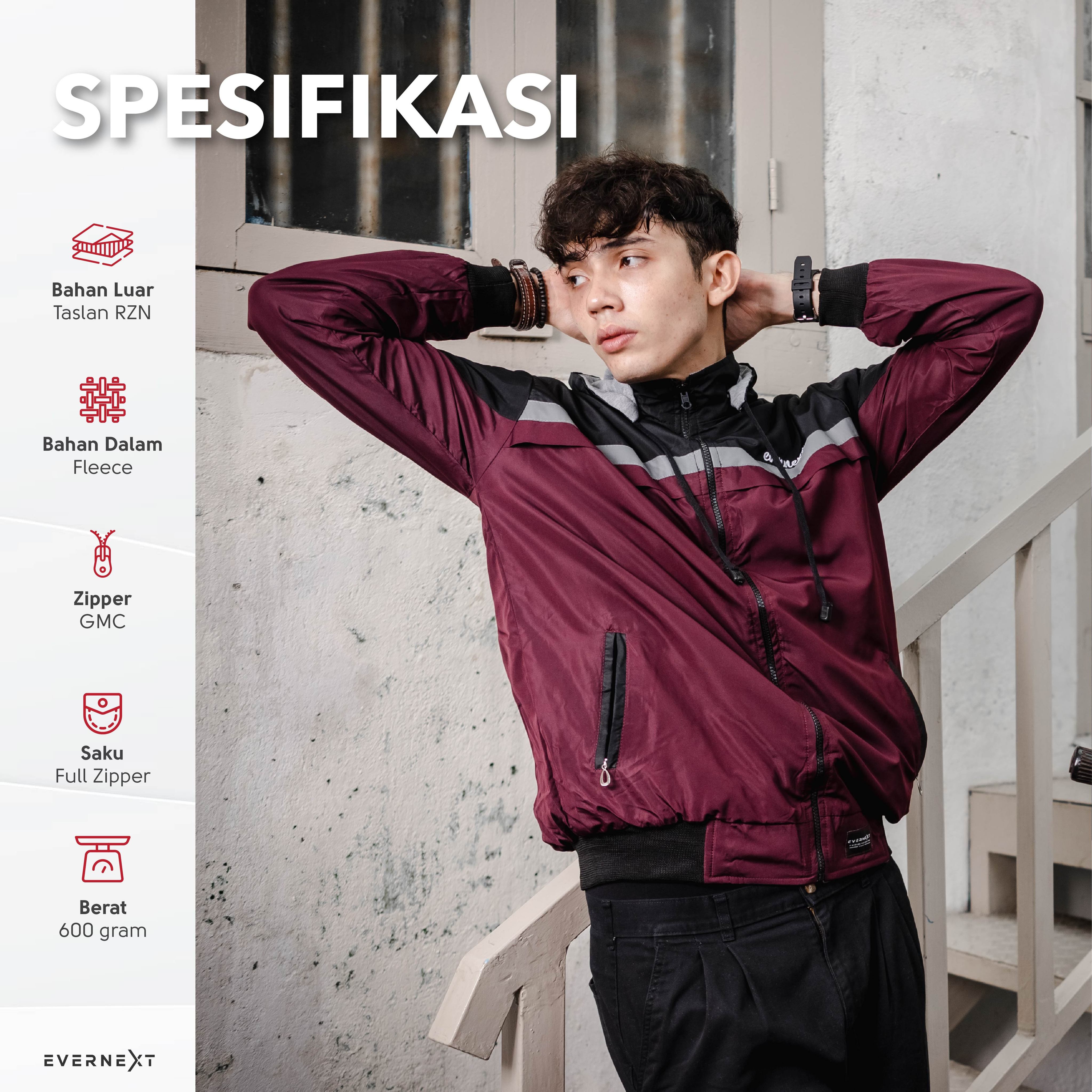 Jual Evernext - Jaket Bolak Balik Pria Jaket Motor Cowok Jaket Outdoor ...