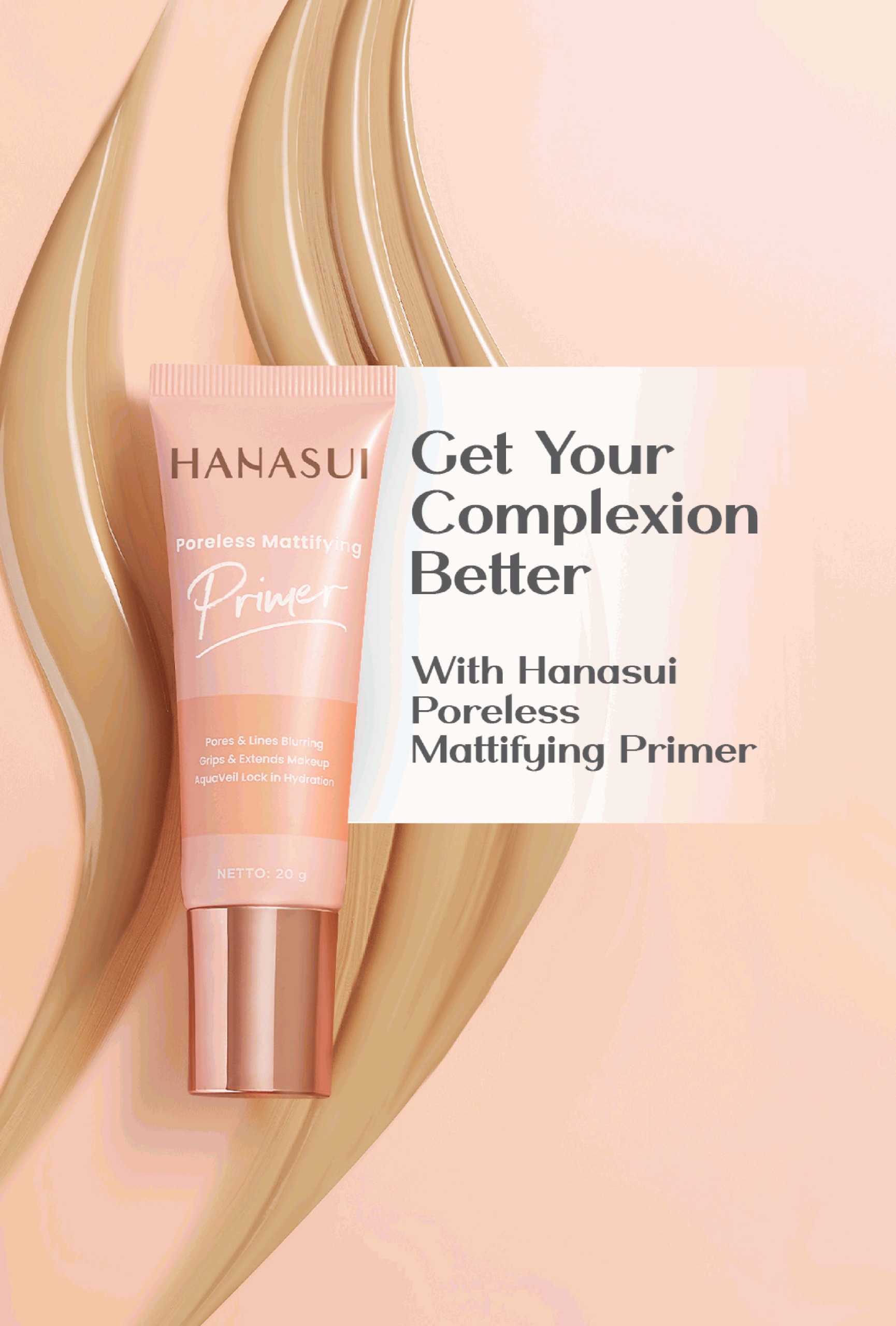 Jual Hanasui Poreless Mattifying Primer - Menyamarkan Pori - Pori Garis ...