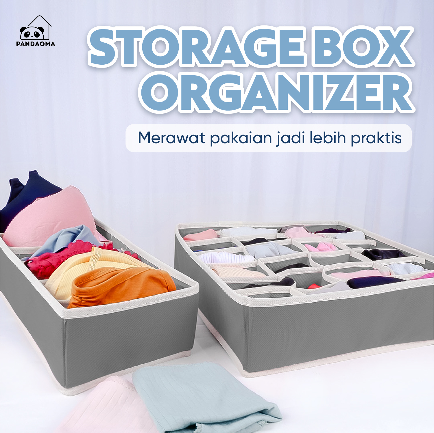 Jual Pandaoma Storage Box Underwear Storage Celana Dalam Tempat Celana ...