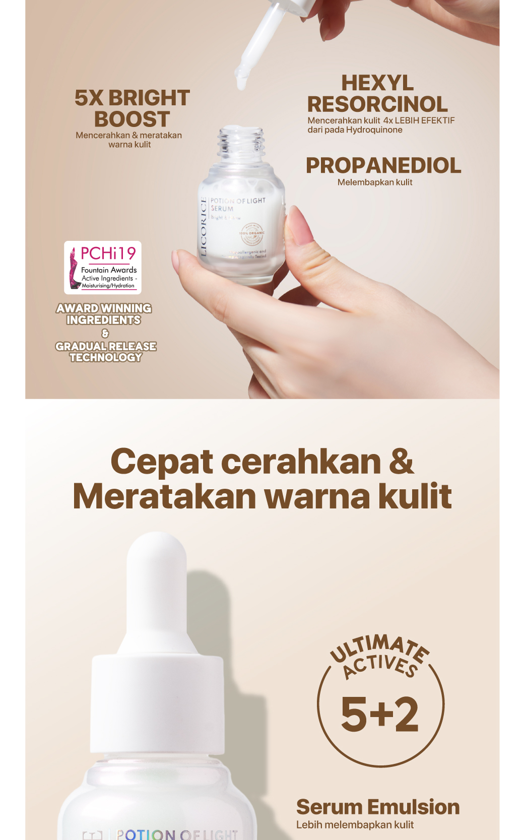 Jual NPURE Licorice Bright & Glow Potion Of Light Face Serum 20ml ...