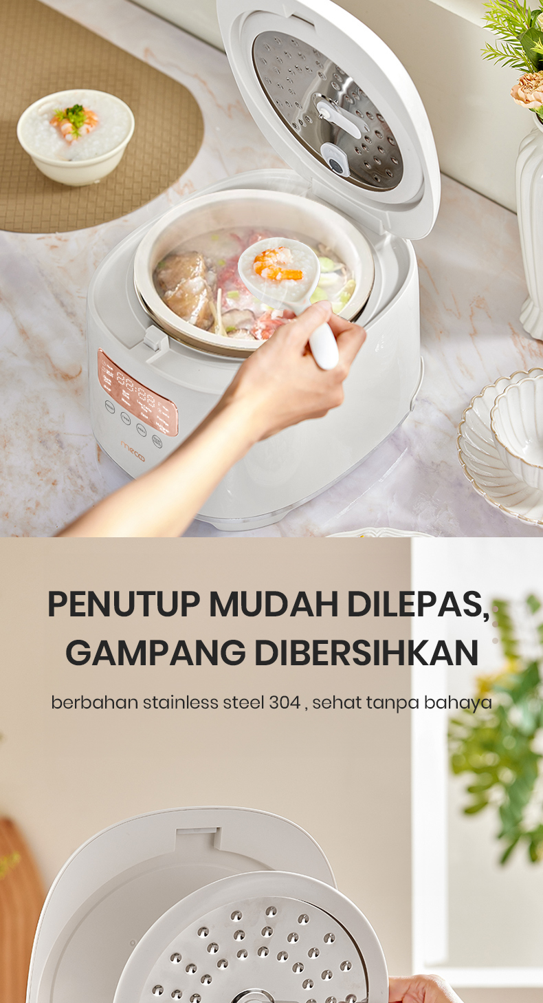Jual Mecoo Most Aesthetic Rice Cooker UltraWarmth 48H 1.8L Low Carbo ...