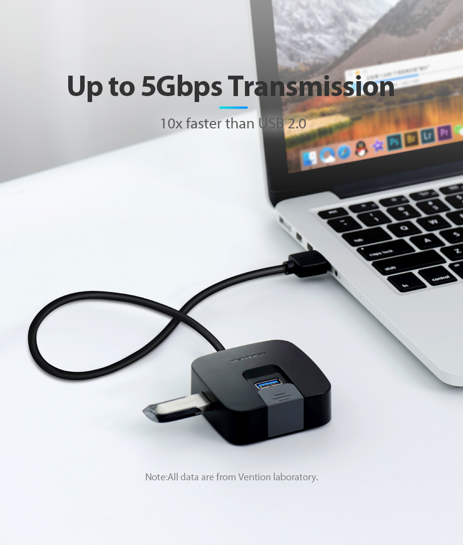 Jual Vention CHA USB HUB 4ports 3.0 + 2.0 with Micro USb Power And ...
