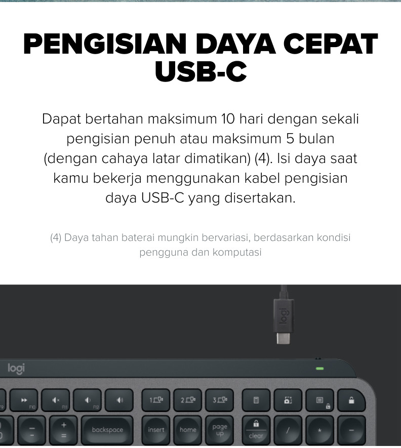 Jual Logitech MX Keys S Keyboard Wireless Bluetooth, Pengetikan Hening ...