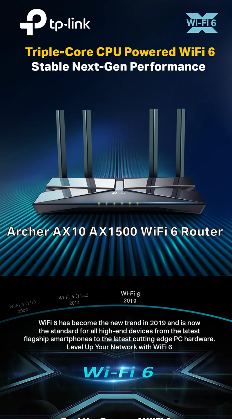 Jual TP-Link Archer AX23 | AX1800 Wi-Fi 6 Router | Dual-Band | Gigabit ...