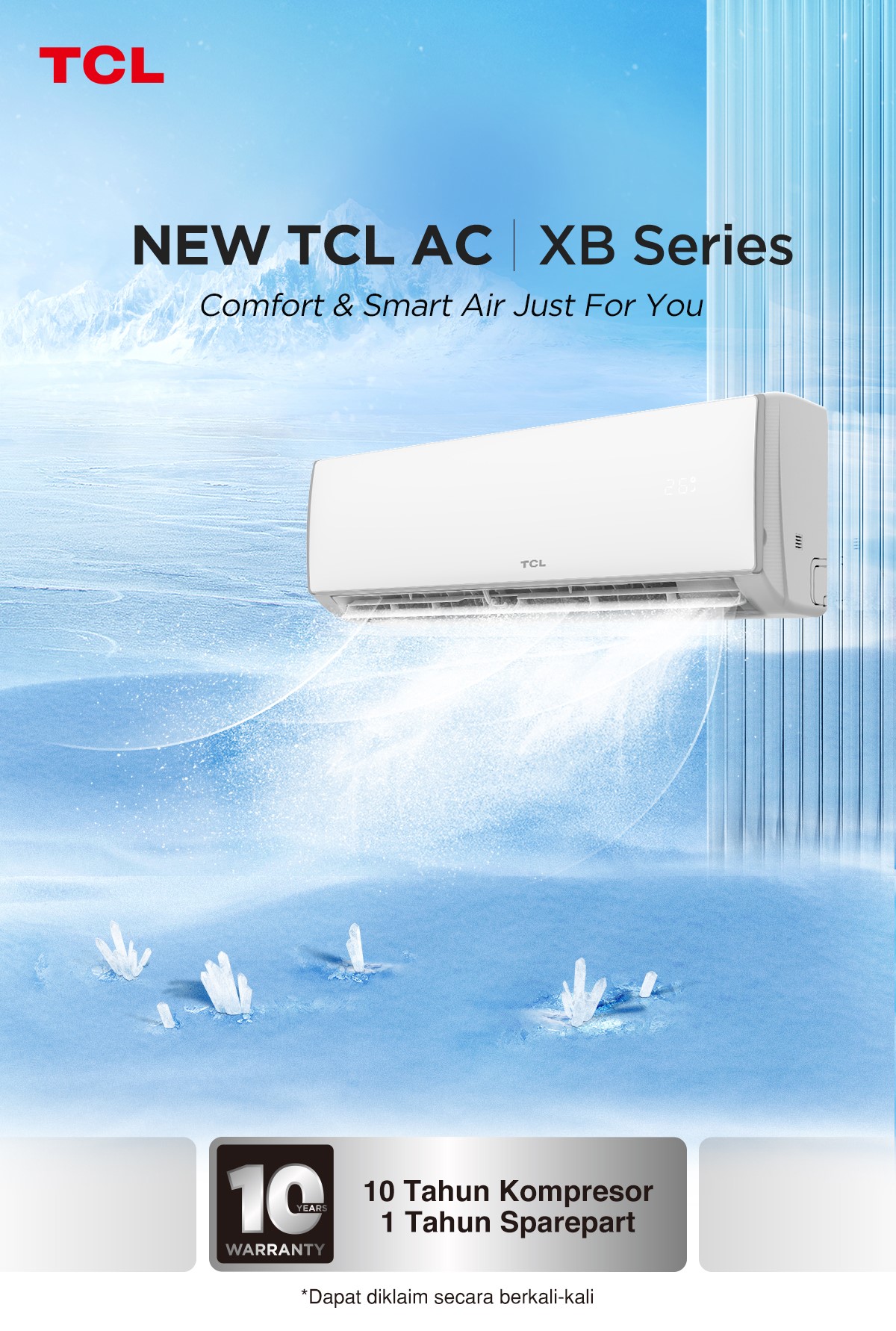 Jual TCL AC TAC 05 CSD/XBS 0.5 PK AC Low Watt [INDOOR + OUTDOOR ONLY] - 1/2 PK Mini Full Set - 1 ...