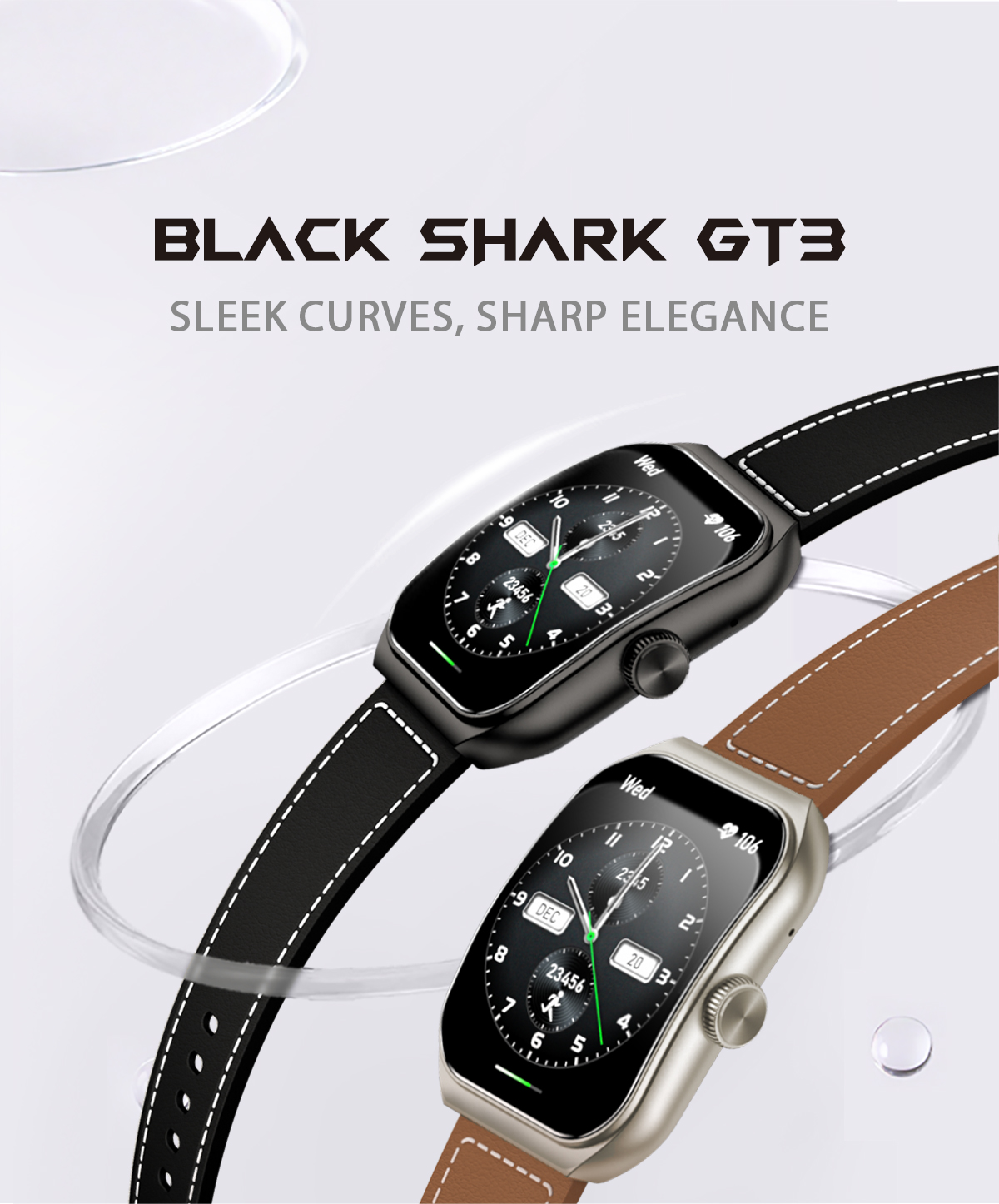 Jual Black Shark GT3 Smartwatch | Layar AMOLED Curved 1.96" | IP68 ...