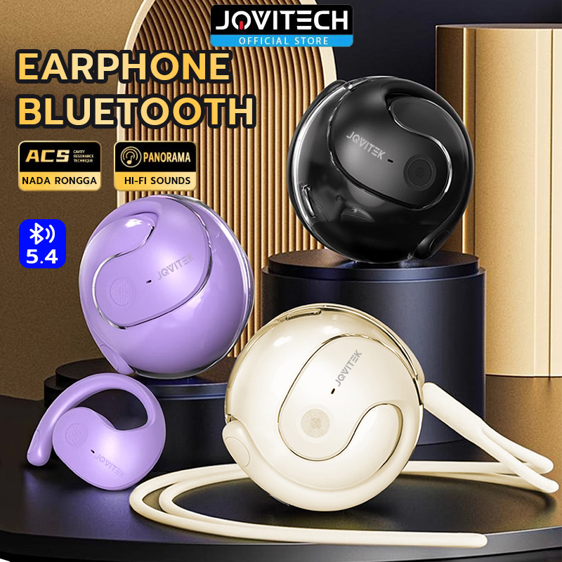 Jual (CUCI GUDANG TWS)Jovitech EP22 OWS Headset TWS Bluetooth 5.4 ...