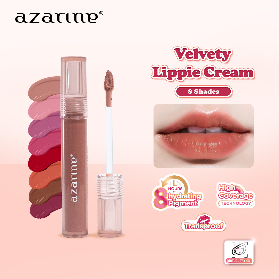 Jual Azarine Velvety Lippie Cream Lightweight Lip Velvet Lip Matte 3.2 ...