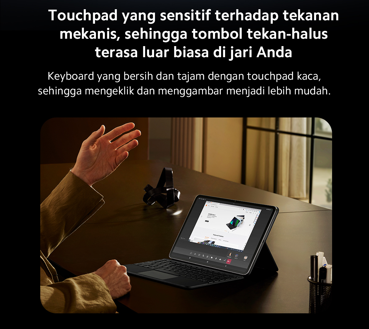 Jual Xiaomi Pad 6S Pro Touchpad Keyboard | 78 keys | Koneksi magnetic ...