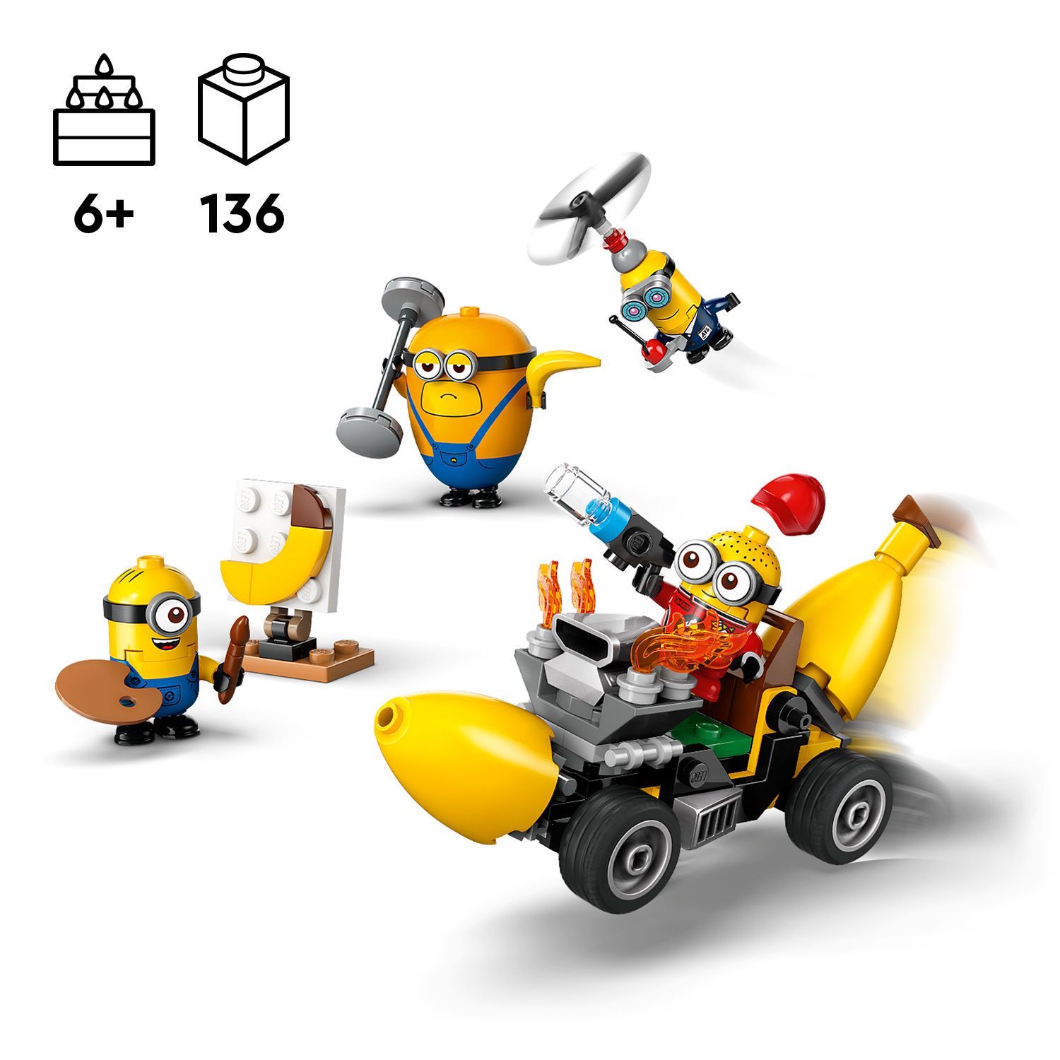 Jual LEGO Despicable Me 75580 Minions and Banana Car (136 Pieces ...