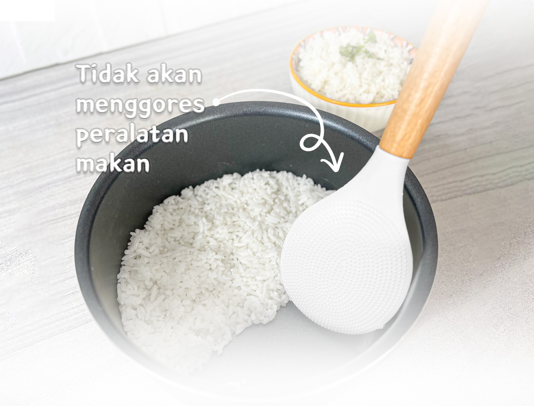 Jual JIB Silicone Rice Scoop / Centong Nasi Silikon / Rice Spoon Gagang ...