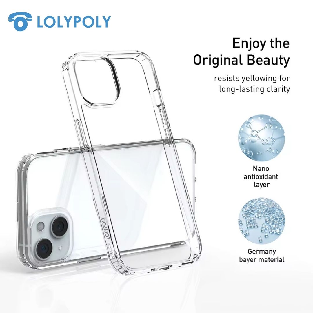 Jual Lolypoly Hard Case Hybrid Transparant For iP 11/12/13/14/15 Series ...