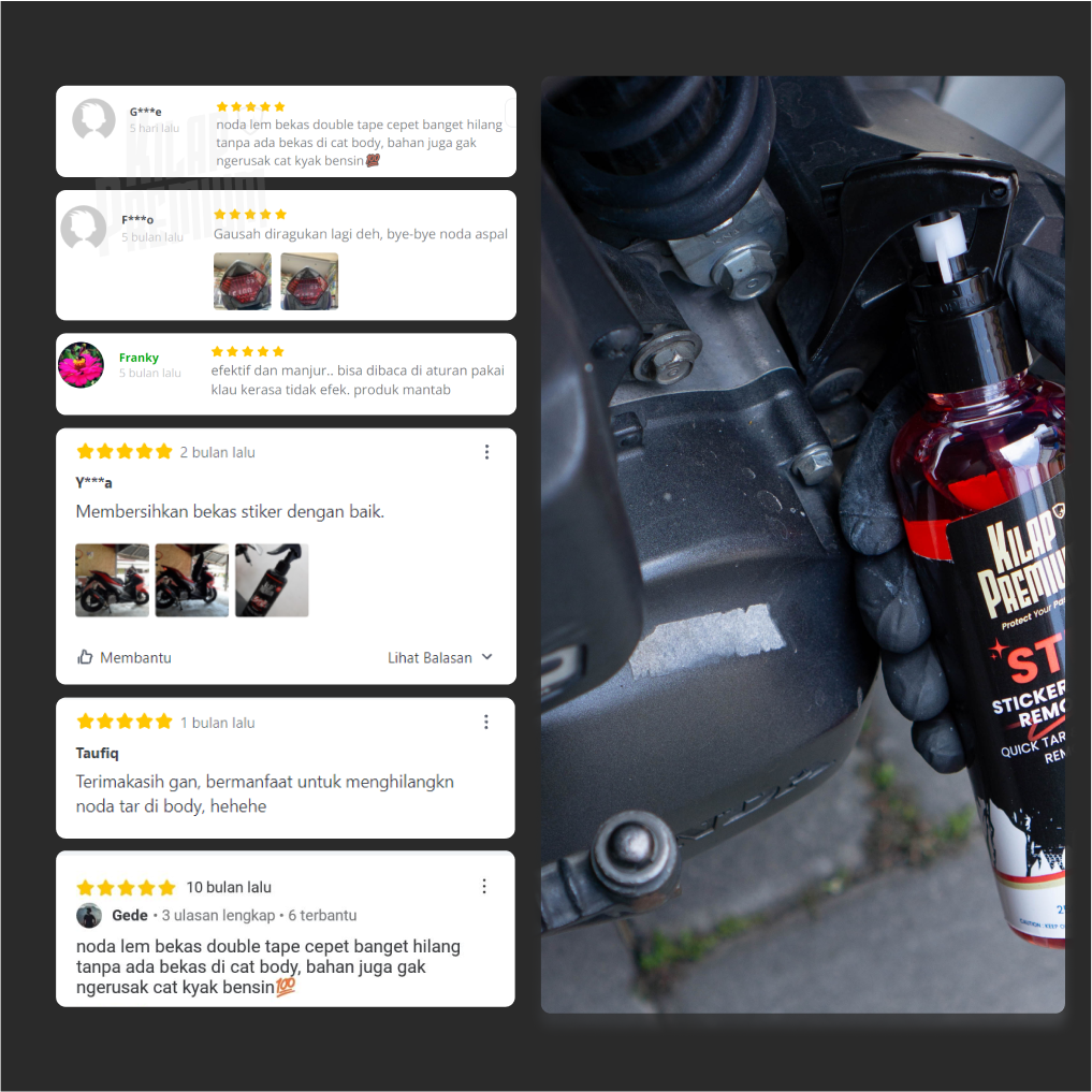 Jual STR Sticker And Tar Remover | Kilap Premium - Penghilang Bekas ...