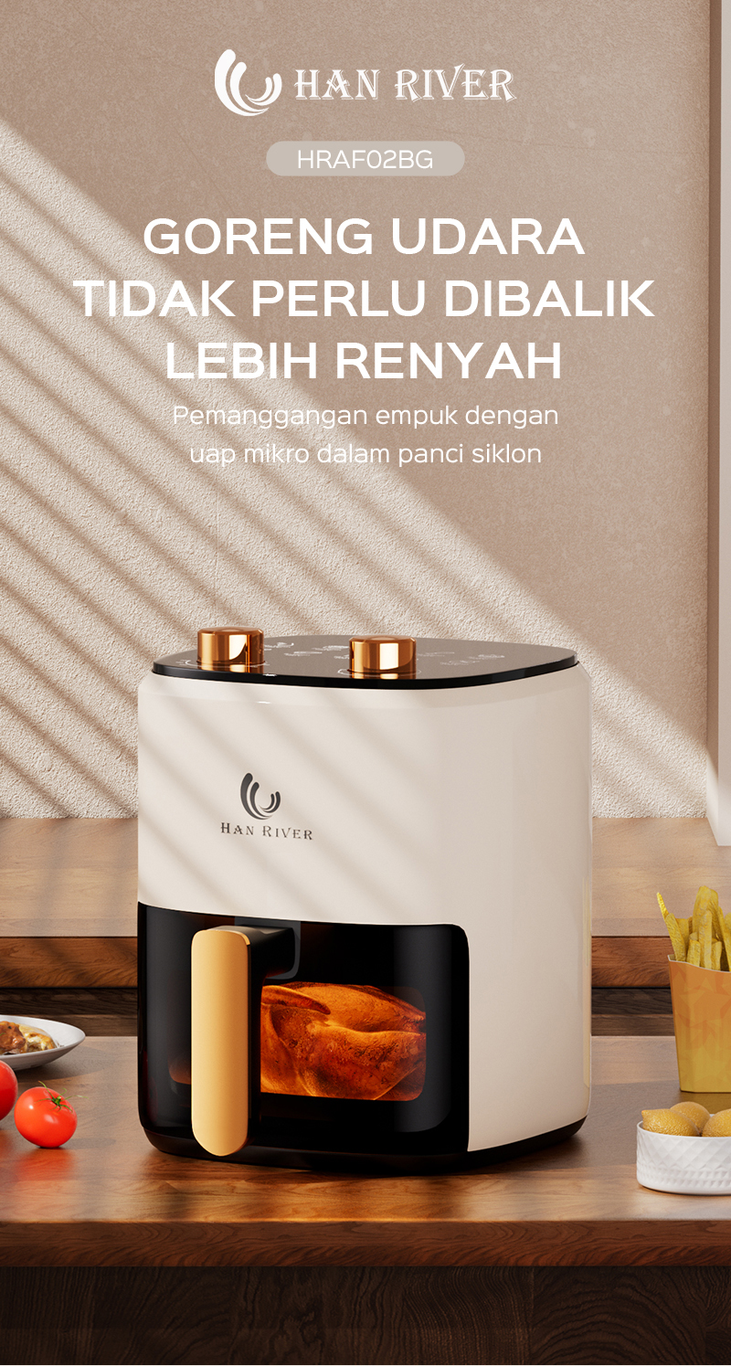 Jual HAN RIVER Air Fryer 8L air fryer multifungsi 650W Penggorengan ...