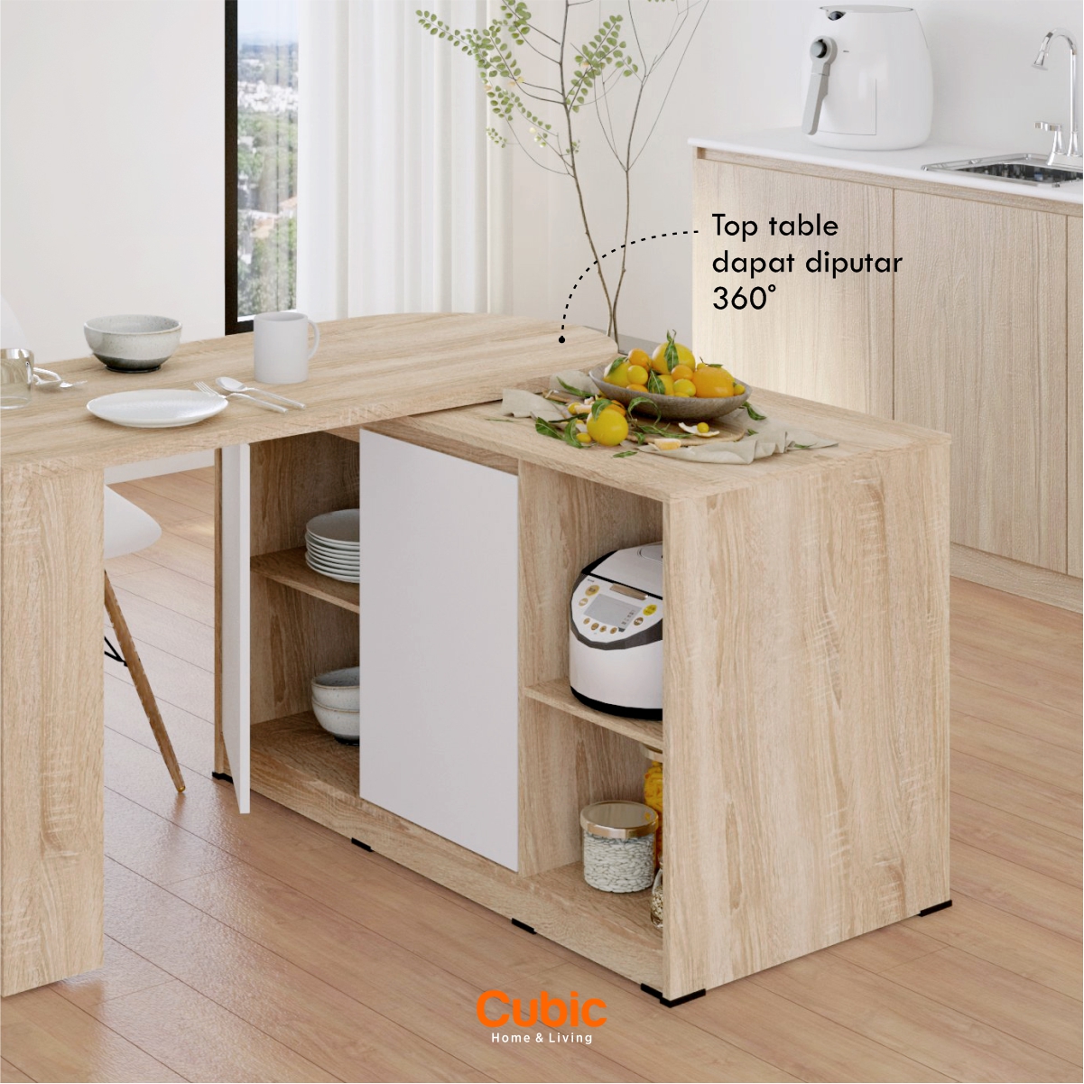 Jual Cubic Meja Dapur Minimalis / Kitchen Island / Meja Makan / ELENA ...