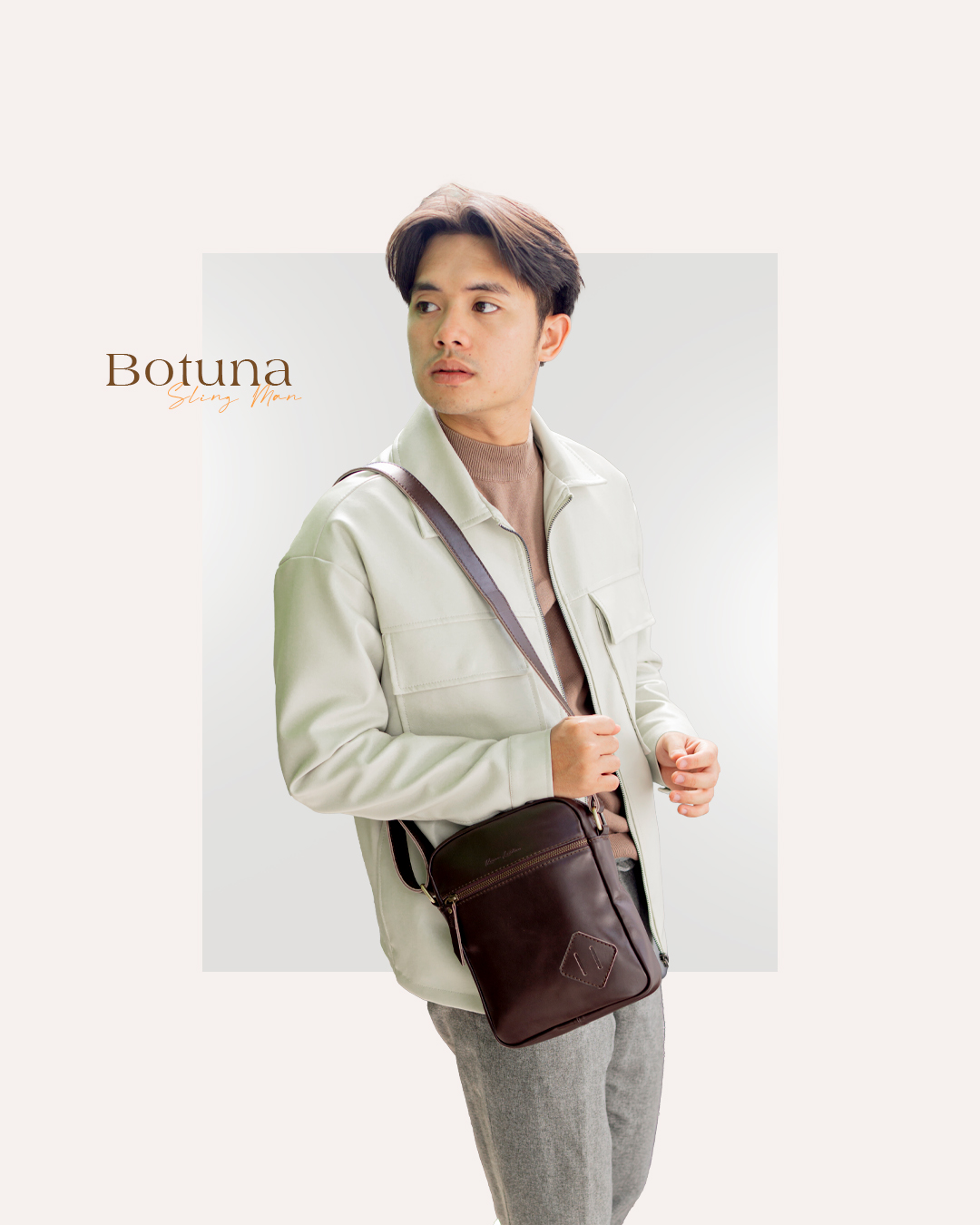 Jual Kenes Leather Sling Bag Pria Tas Selempang Kulit Asli BOTUNA ...