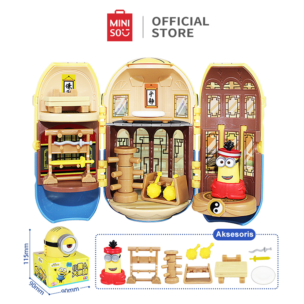 Jual Miniso x Minions Collection Blind Box Surprising Parties Kotak ...