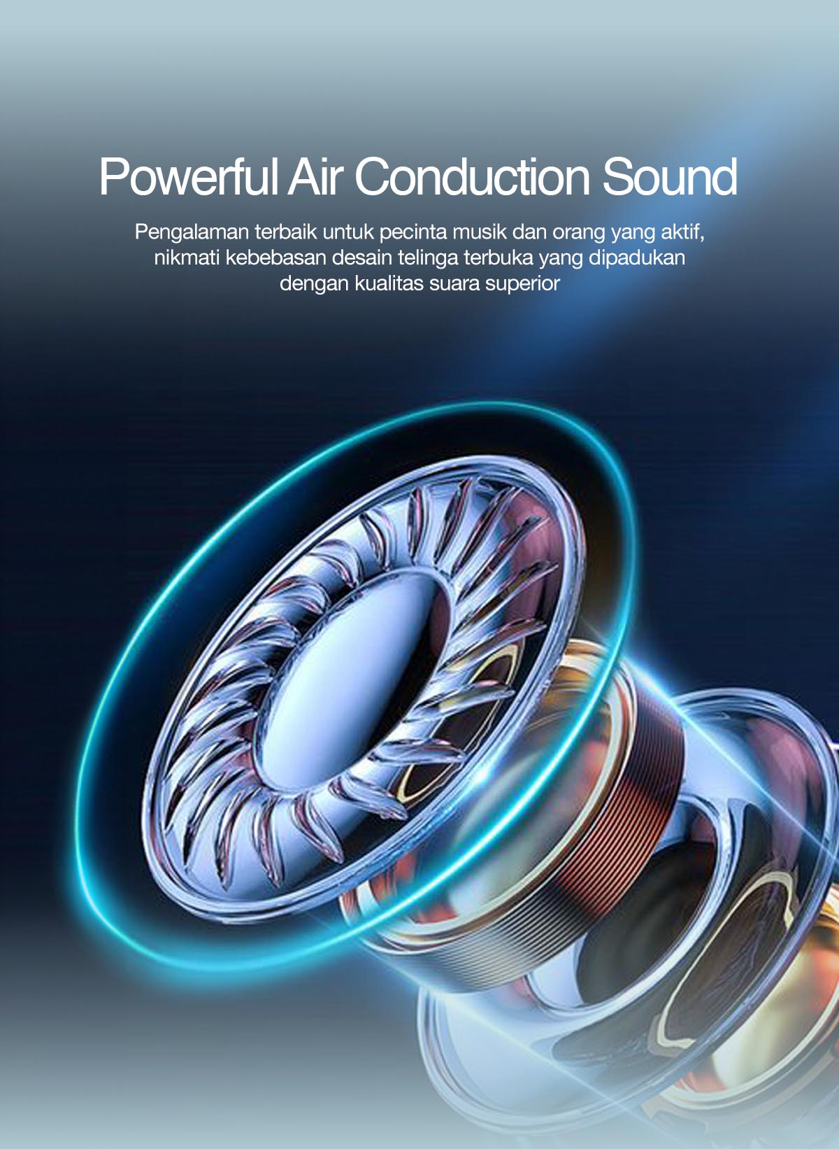 Jual SOUL Open Ear Plus Air Conduction Earphone IPX5 Lightweight Sport ...