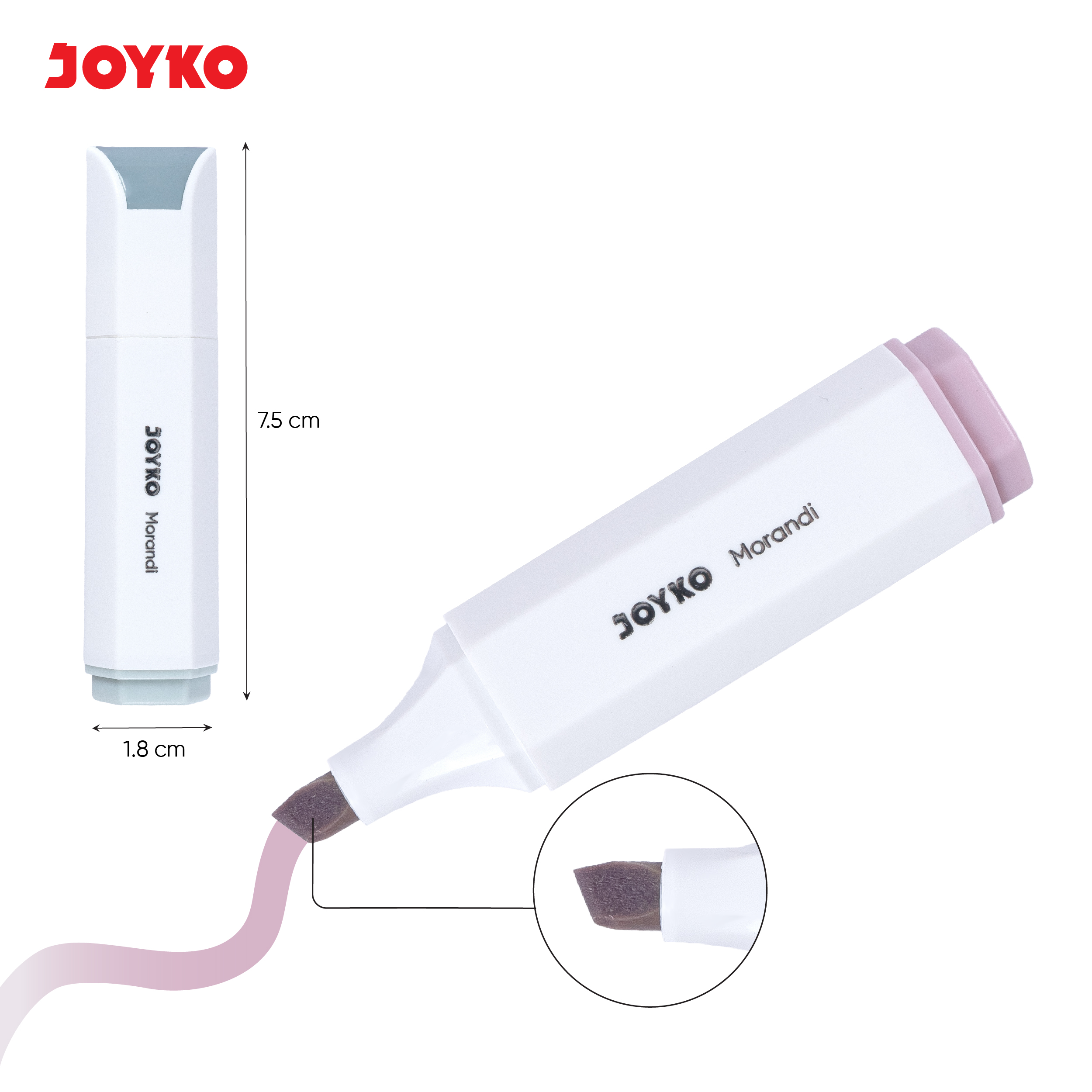 Jual JOYKO Penanda Berwarna Highlighter HL-87A & 87B 6 Warna Morandi ...