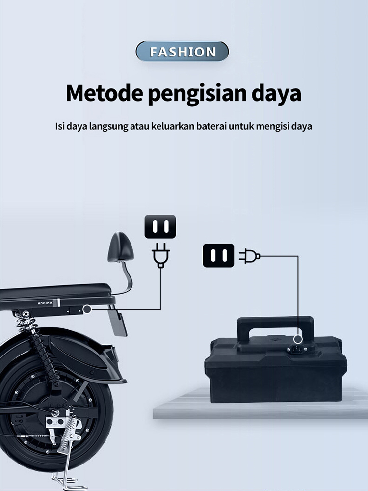 Jual Sepeda Listrik City 500 Watt Sepeda Motor 48V/12AH Sepeda Listrik ...