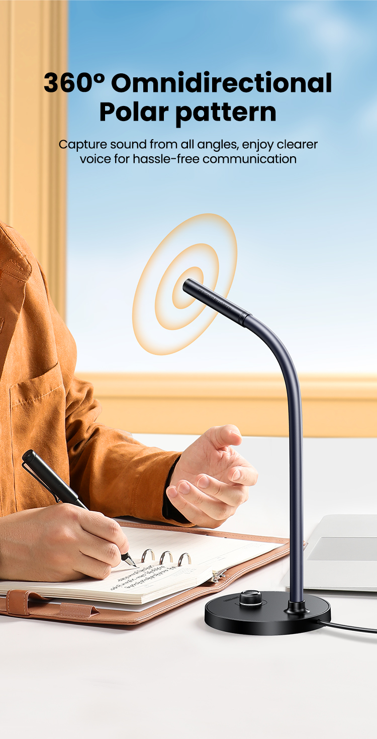 Jual UGREEN USB Microphone Desktop Computer PC Mic for YouTube Streaming, Podcasting, Gaming Mic ...