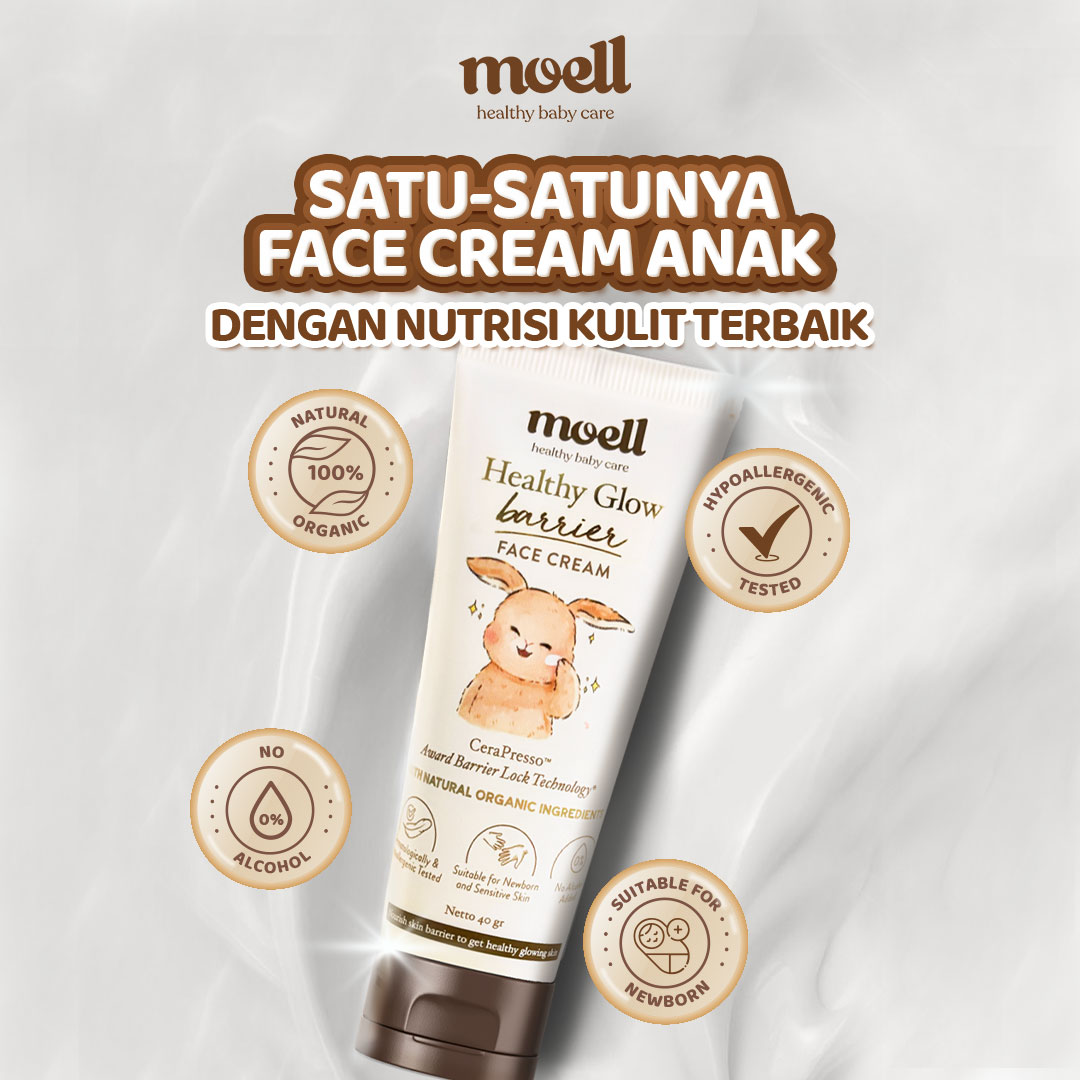 Jual Moell Barrier Protection Body Lotion 185gr & Face Cream 40gr ...
