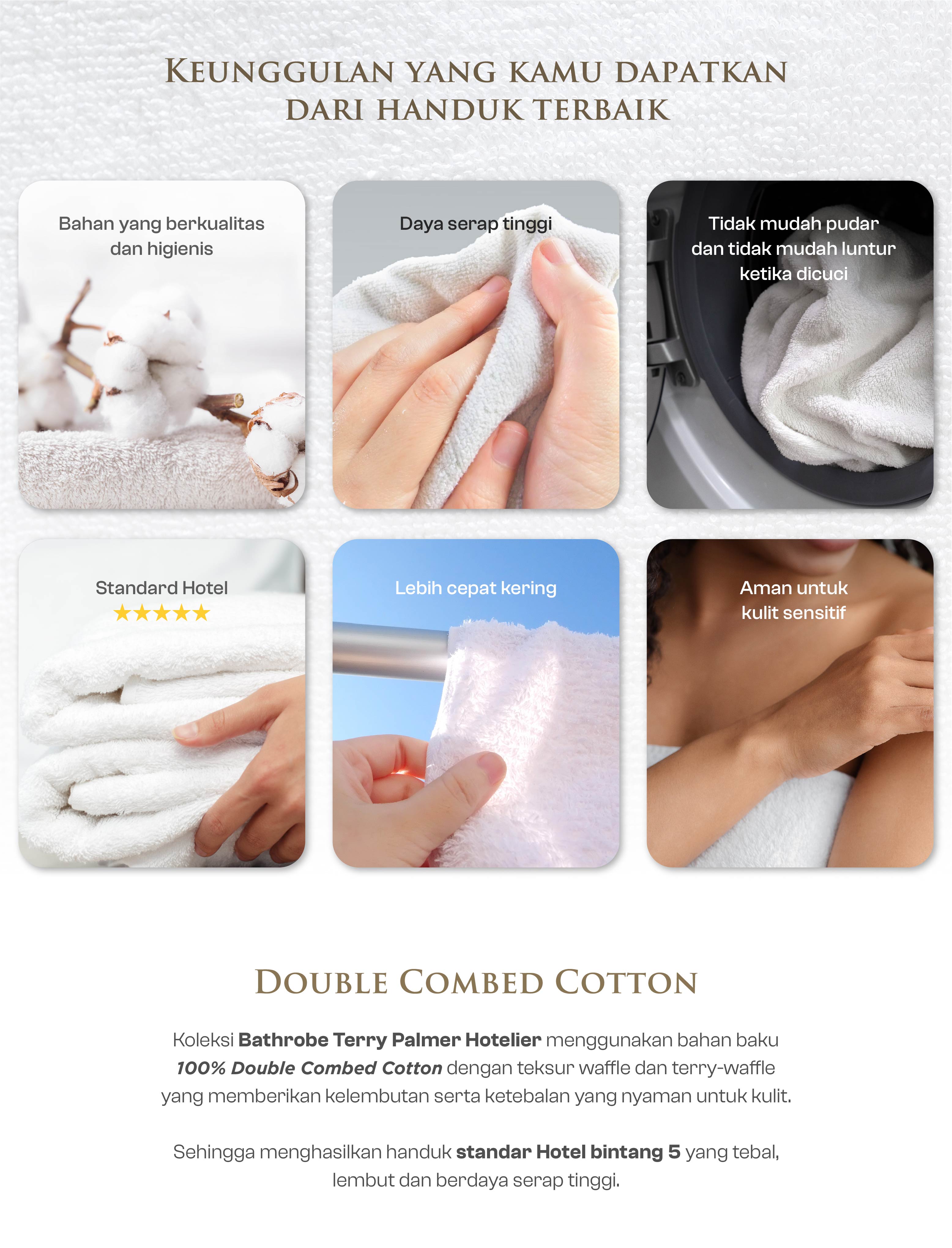 Jual Terry Palmer Hotelier - Bathrobe - Waffle / Bathrobe Hotel ...
