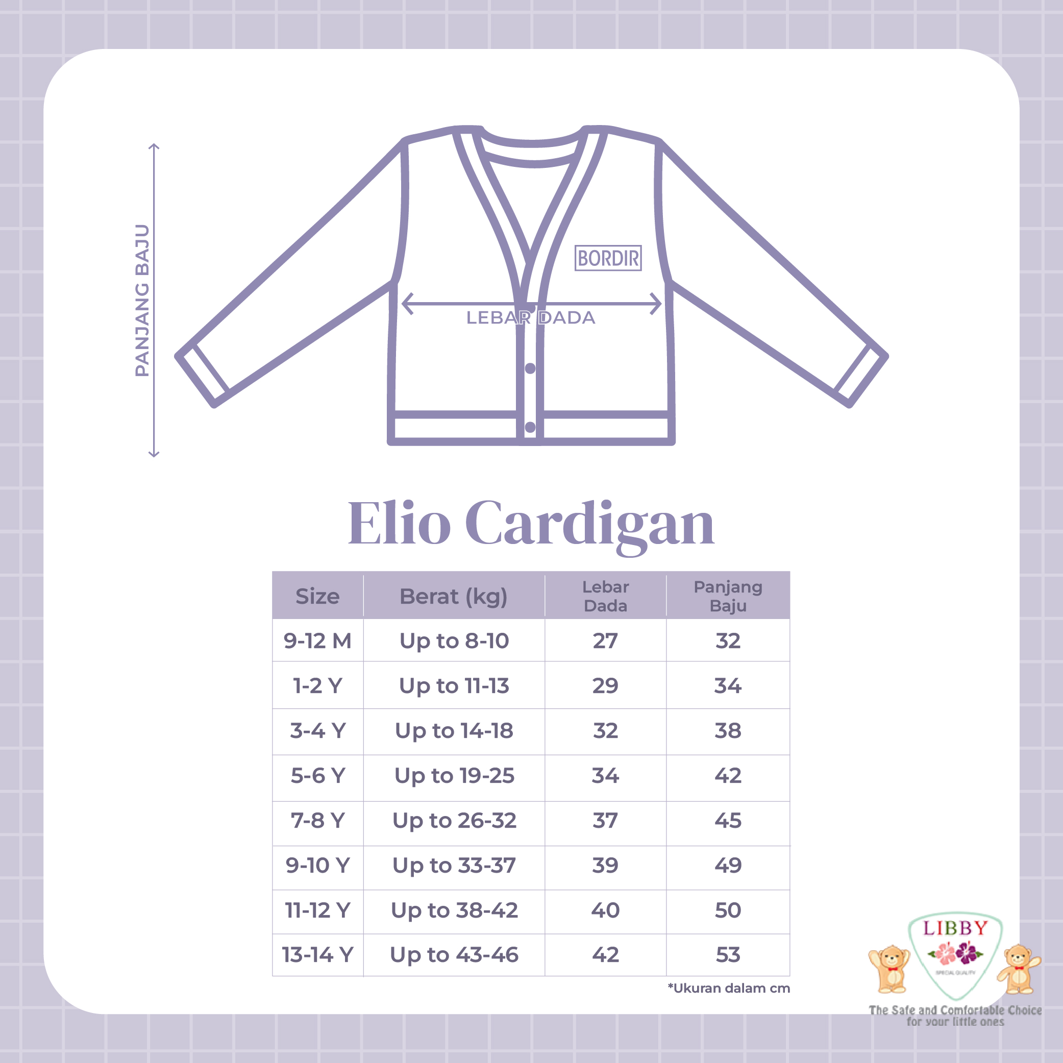 Jual LIBBY Sanrio Elio Cardigan Anak Perempuan Kuromi Cinnamoroll 9 Bulan- 14 Tahun(1 Pcs ...