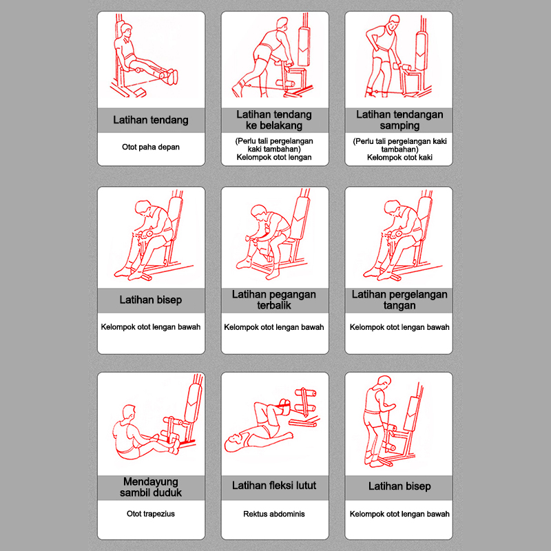 Jual Home gym 1 Sisi Alat Olahraga Multigym Alat Fitnes Gym angkat ...