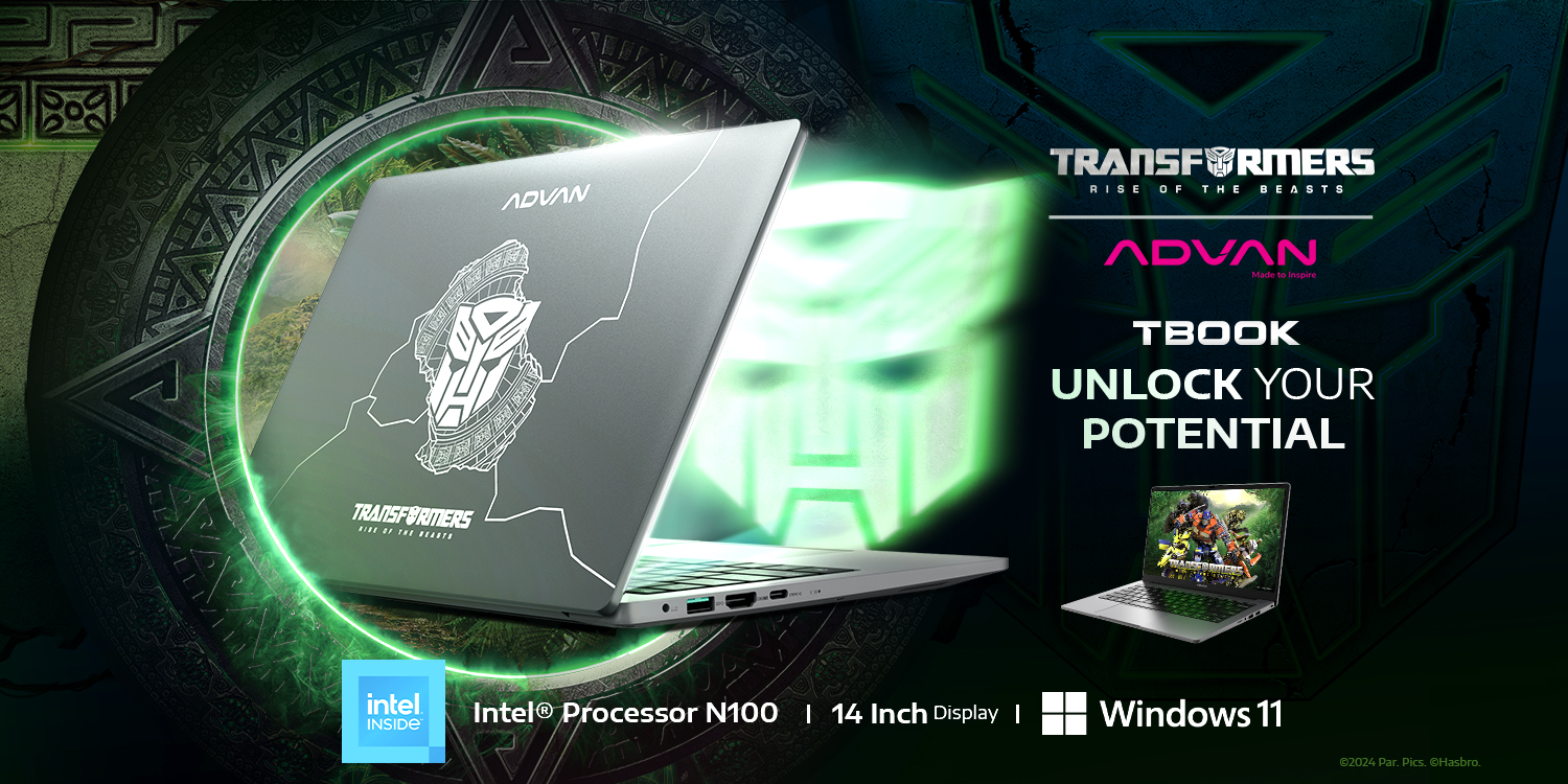 Jual ADVAN Laptop TBook X Transformers | Tbook Intel Celeron N100 | 4Gb/128GB Upgradable | 14 ...