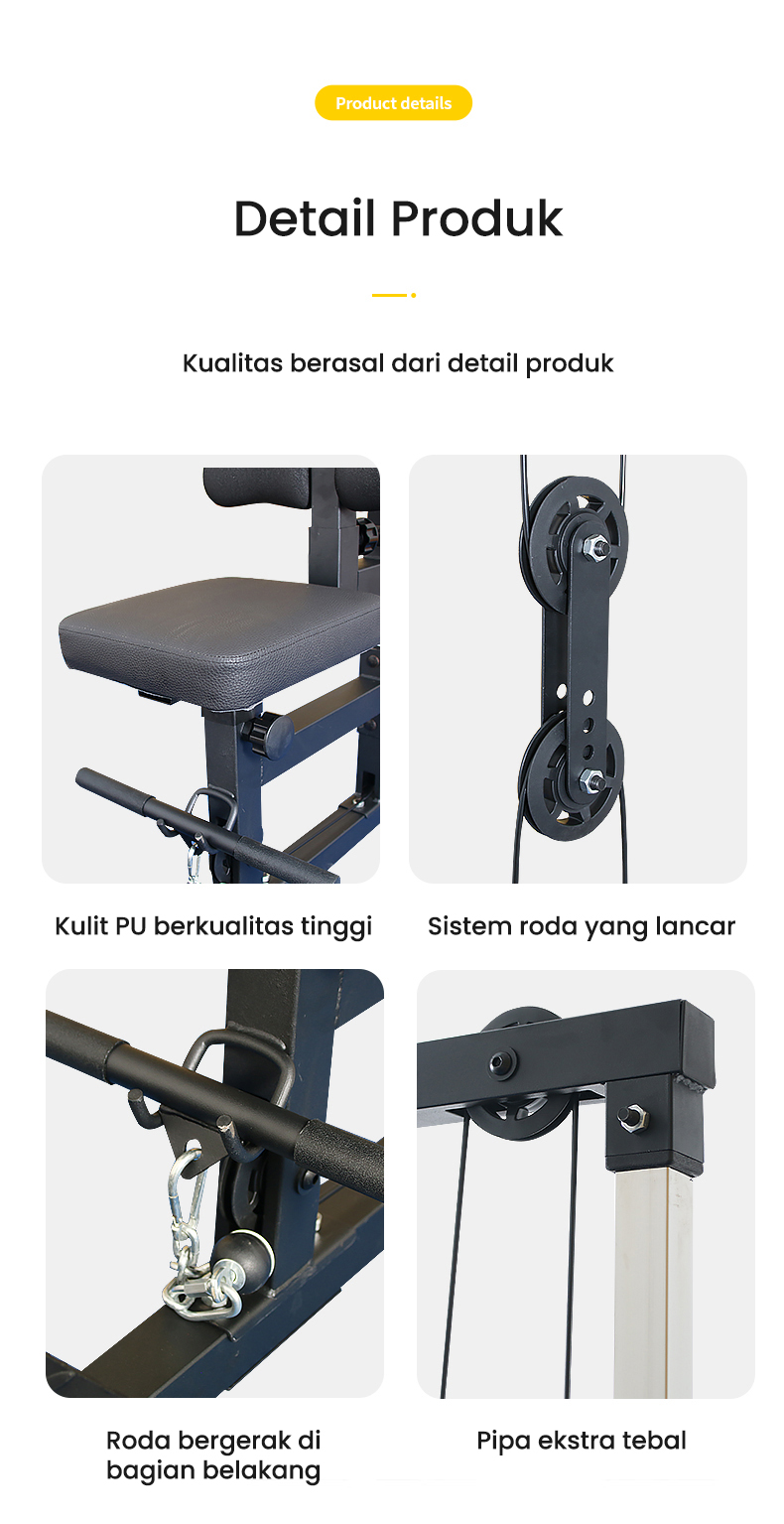 Jual Ebuy-Alat Fitness Lat Pull Down Crossover Rowing Alat Fitness ...