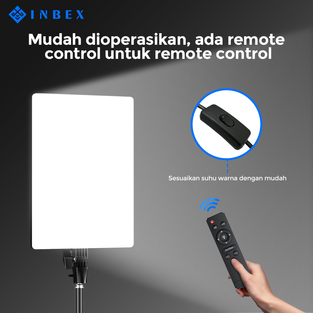 Jual [15%OFF-Layar Digita] INBEX IP80 80W Lampu Panel Studio Lighting ...