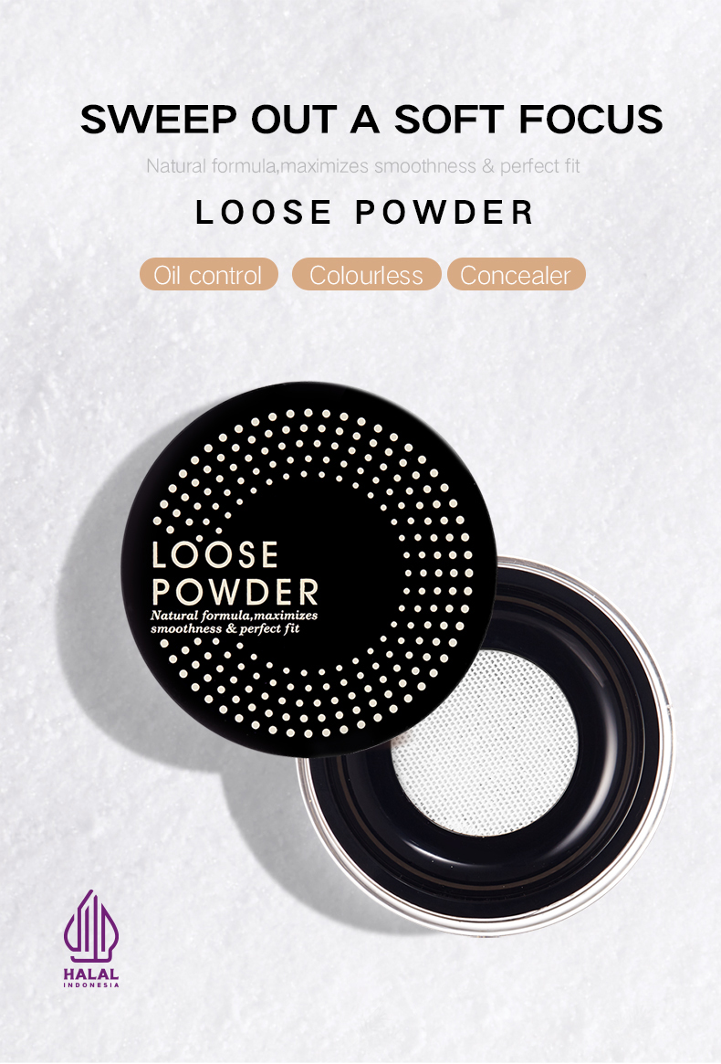 Jual MUSIC FLOWER Professional Loose Powder Perfect Finish Solid Powder ...