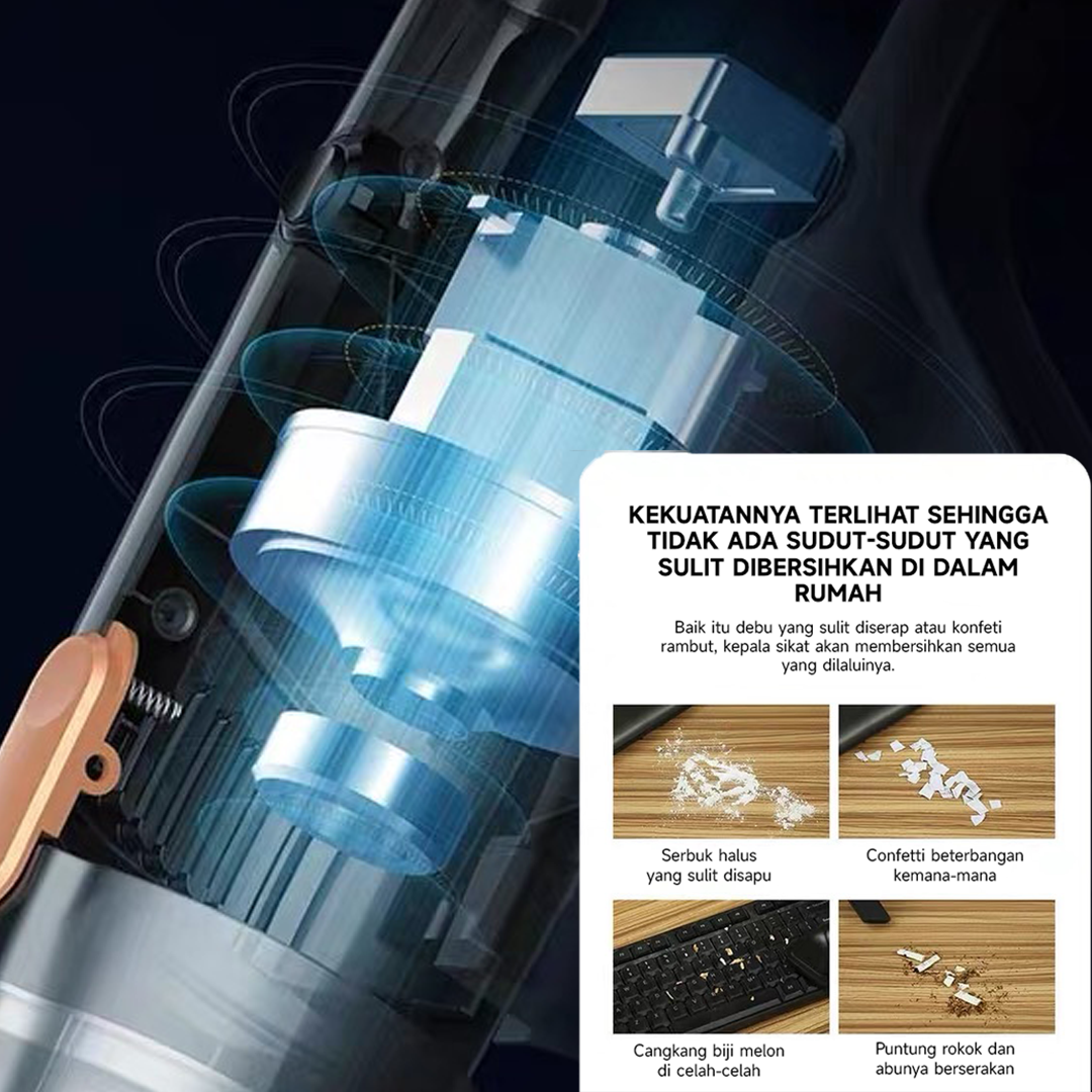 Jual Deerma DX115 PRO/DX115C 15kPa Portable Handheld 2in1 Silent Vacuum ...