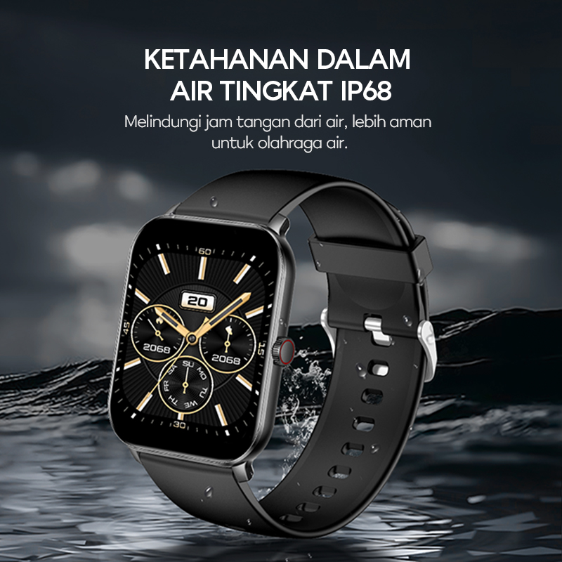Jual VIVAN Smartwatch VWF18 | Waterproof IP68 | 100+ Sports Mode ...