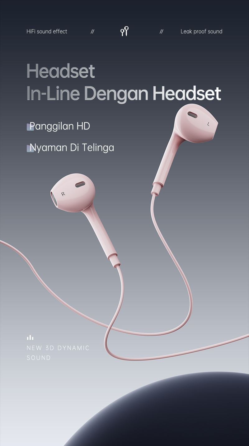 Jual （HOT）KIVEE Headset iphone Music Game KV-MT30Pro Lightning 6D HD In ...