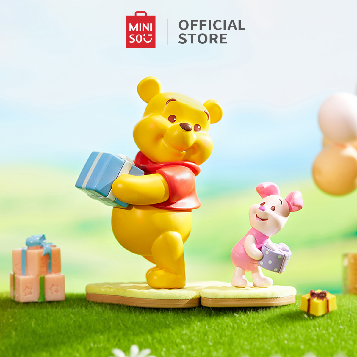Jual Miniso Surprise Box Figure Blind Box Winnie-the-Pooh Best Friends Party Winnie Si Beruang ...