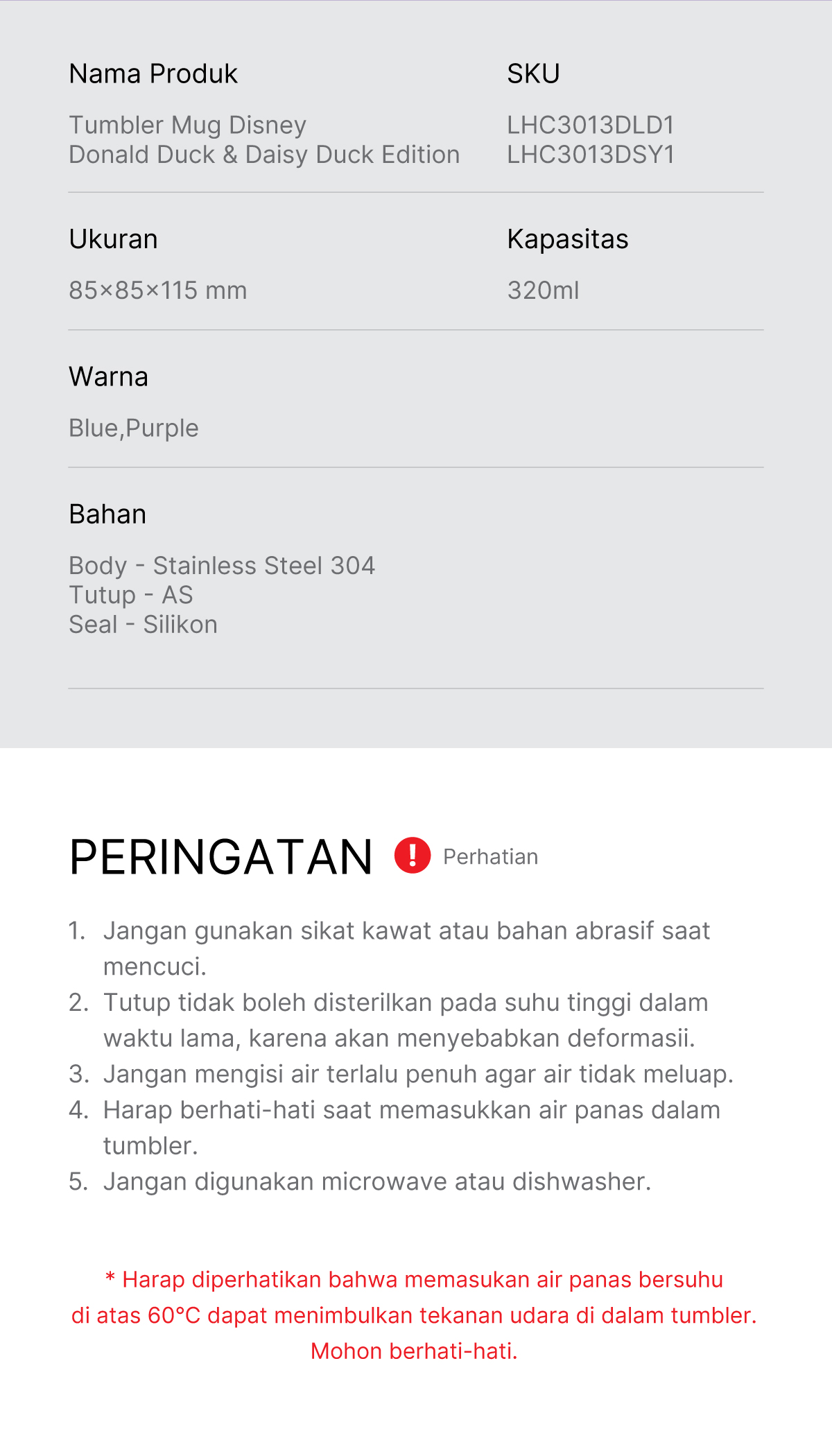 Jual LocknLock Exclusive Daisy Duck Tumbler Mug 320ml | Shopee Indonesia