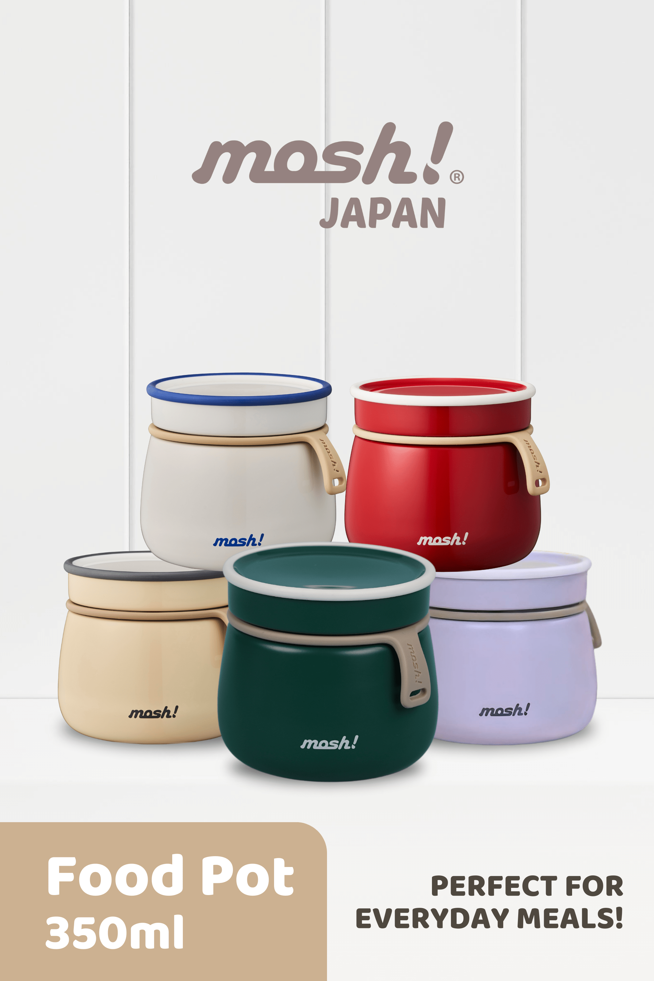 Jual Mosh Food Pot Stainless Steel 350ML - Wadah Tempat Makanan Termos ...