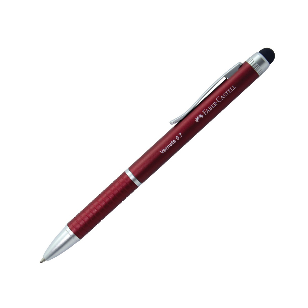 Jual Faber-Castell Stylus Pen Vernate 0.7 Red Barrel Black - Blue Ink ...