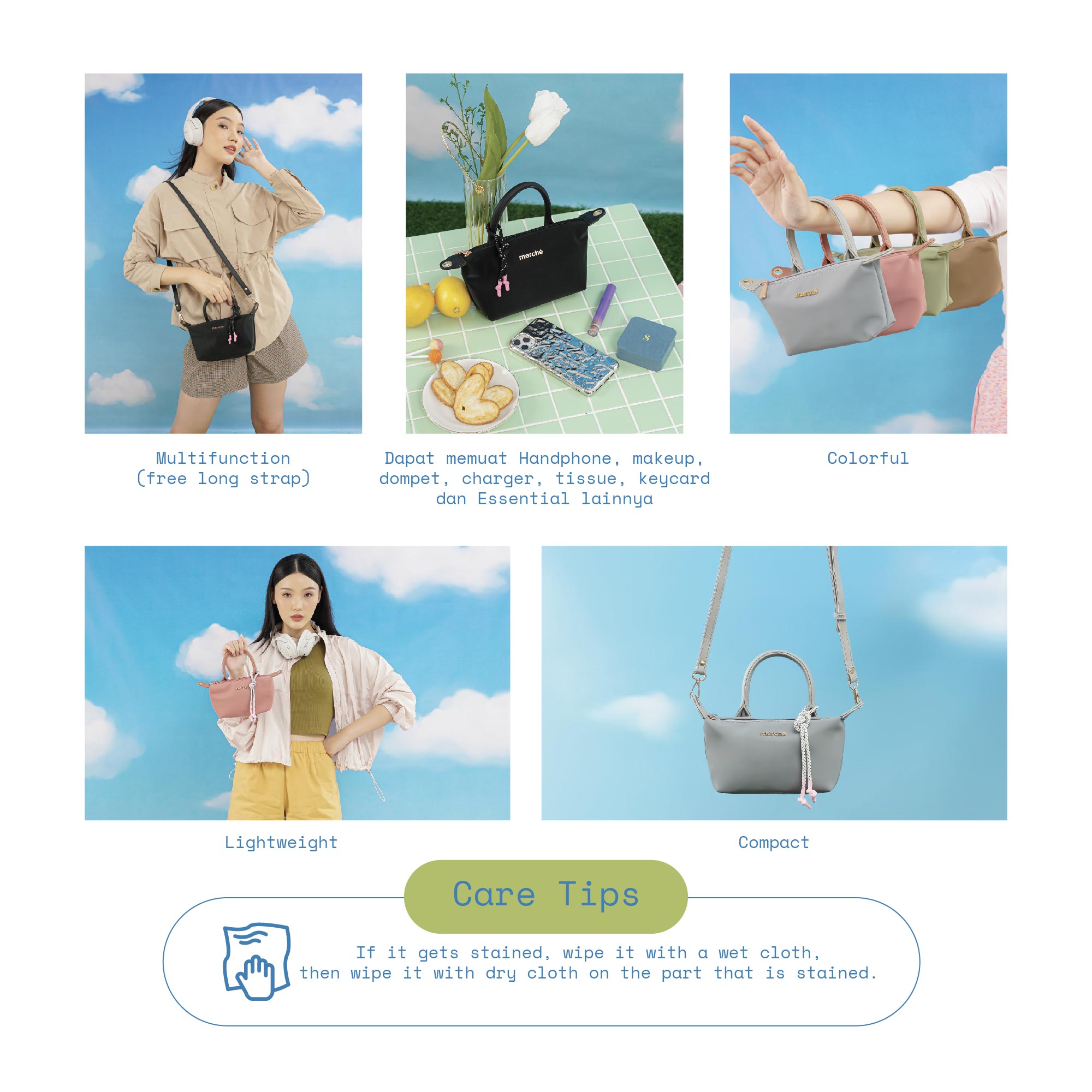 Jual Merche Tas Selempang Wanita Alice Petite | Shopee Indonesia