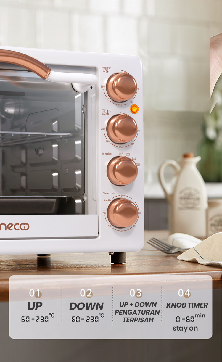 Jual Mecoo Aesthetic Electric Oven 22 Liter 400-800 Low Watt Oven ...