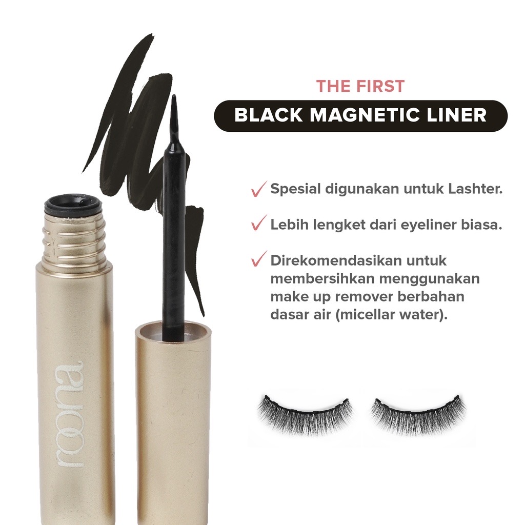 Jual ROONA - Bundling Lashter + Black Eyeliner. Bulu Mata Magnetik ...