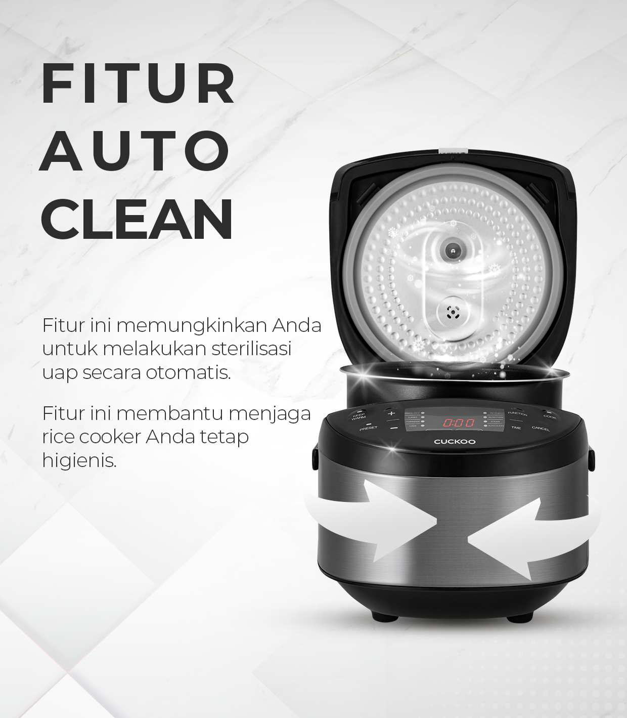 Jual CUCKOO Digital Rice Cooker 1 L CR-0680F Magic Com Penanak Nasi ...